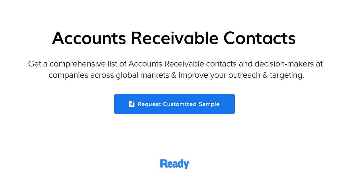 50,134 Accounts Receivable Contacts 2026