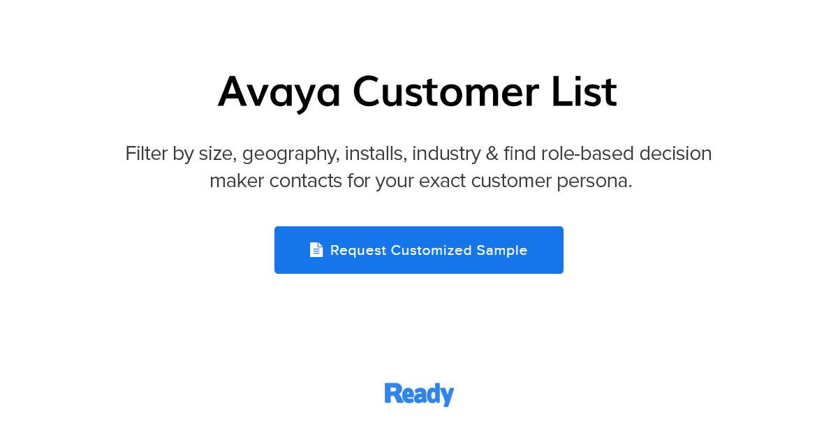 List of 3,000 Avaya Customers