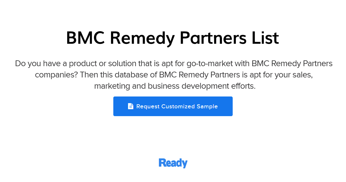 List of 4,200 BMC Remedy Partners