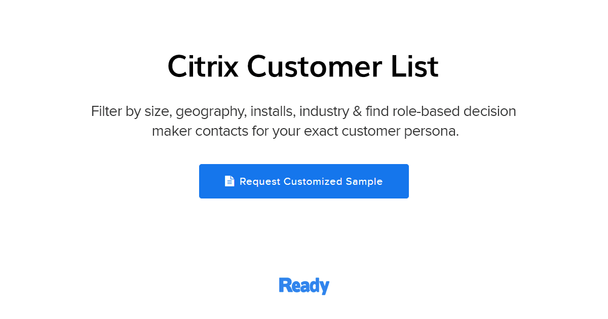 List of 26,013 Citrix Customers