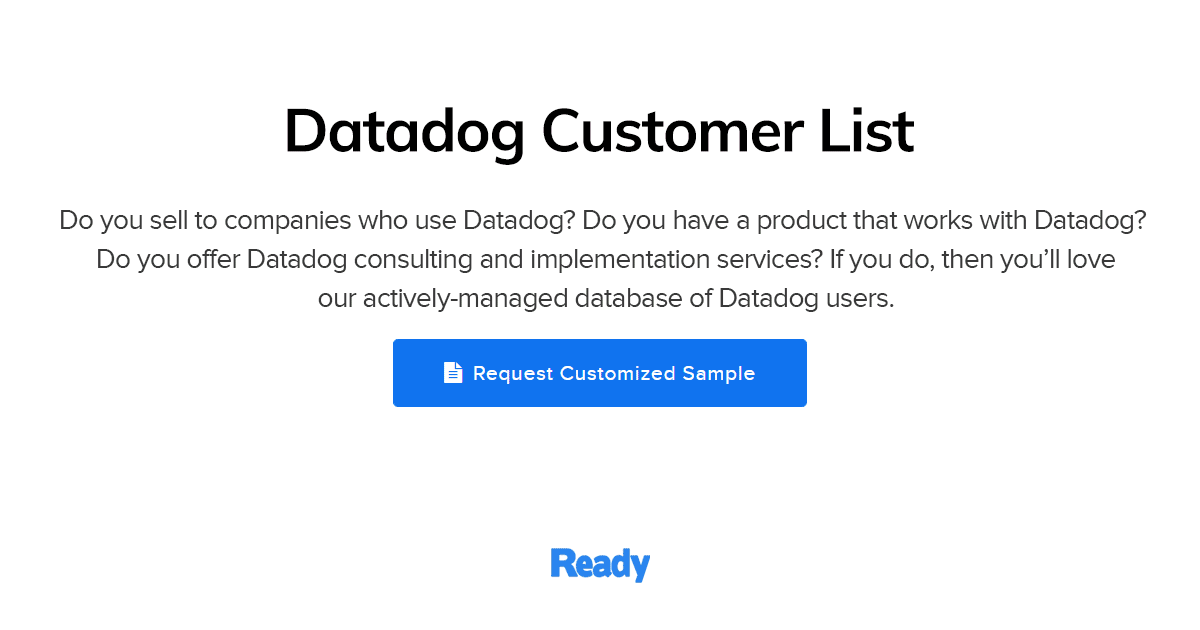 List of 4,000 Datadog Customers