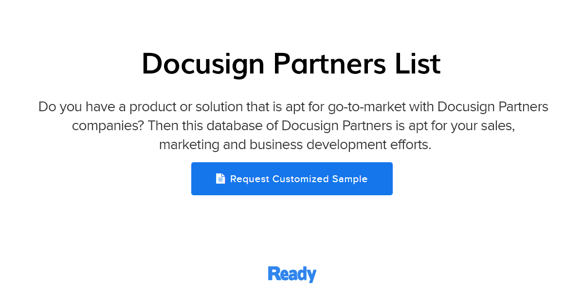 List of 450 Docusign Partners