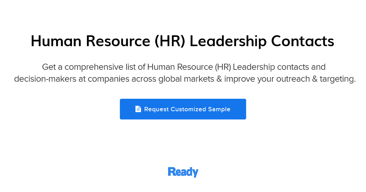 120,345 Human Resource (HR) Leadership Contacts 2025