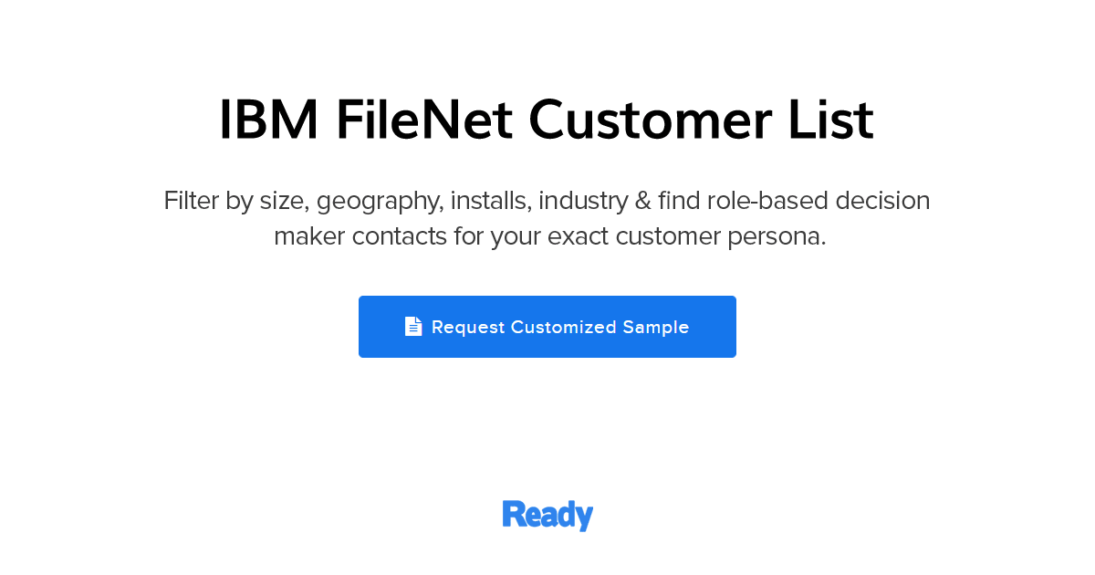 List of 1,469 IBM FileNet Customers