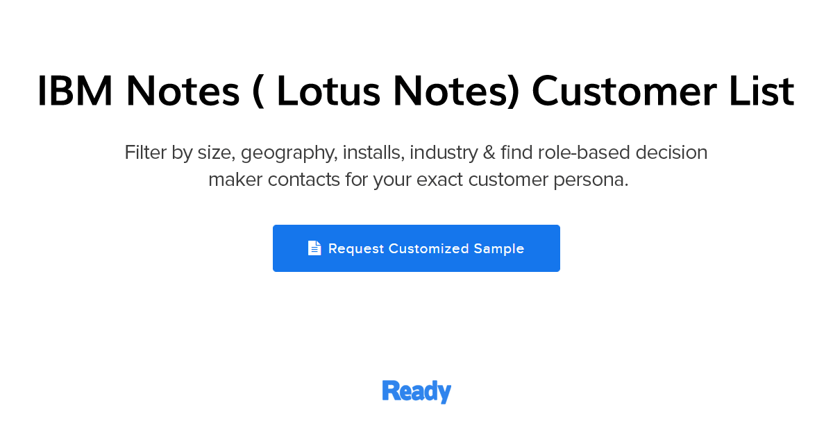 List of 23,802 IBM Notes ( Lotus Notes) Customers