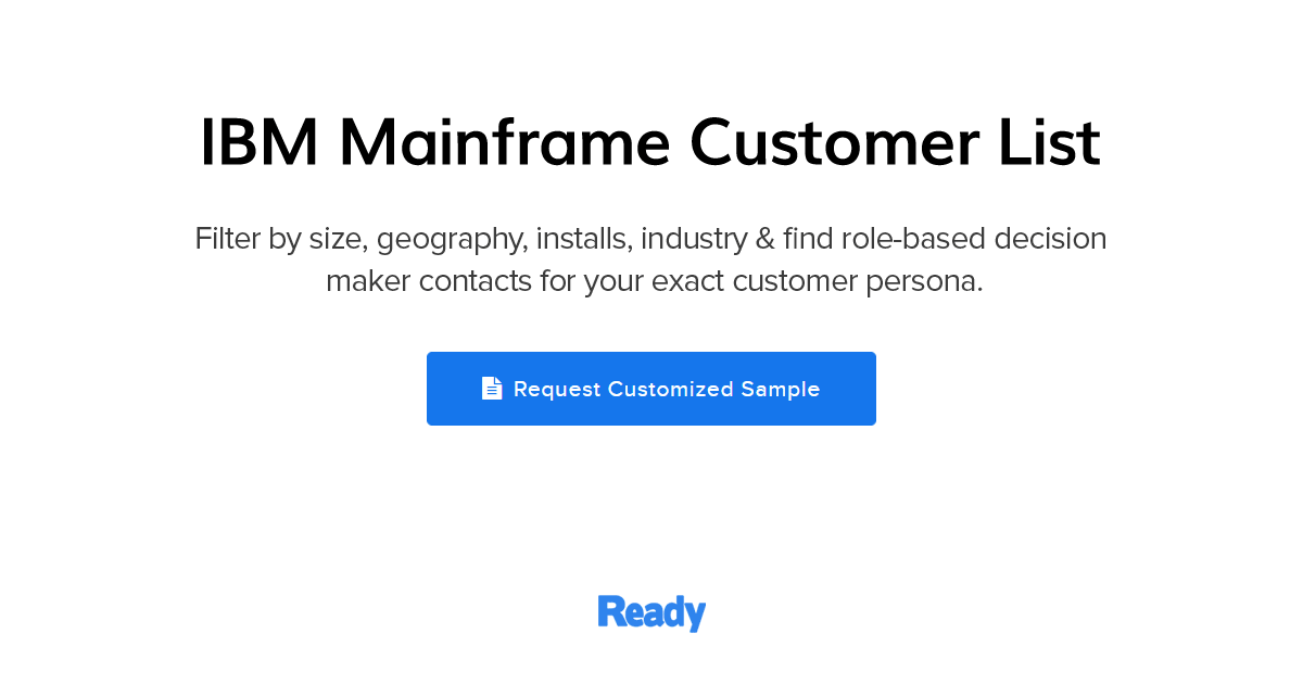 List of 3,873 IBM Mainframe Customers
