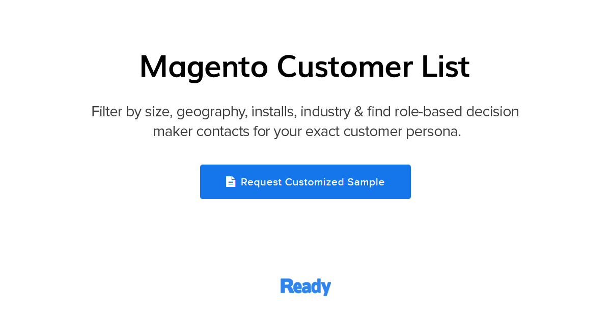 List of 266,706 Magento Customers