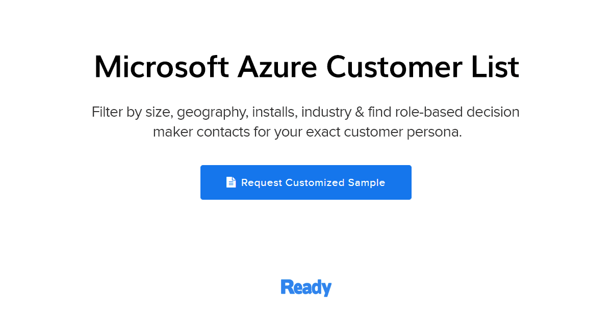 List of 322,145 Microsoft Azure Customers