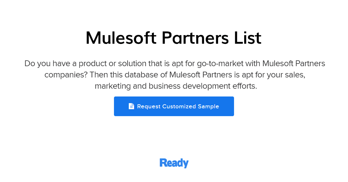 List of 700 Mulesoft Partners