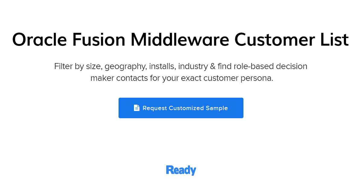 List of 1,224 Oracle Fusion Middleware Customers