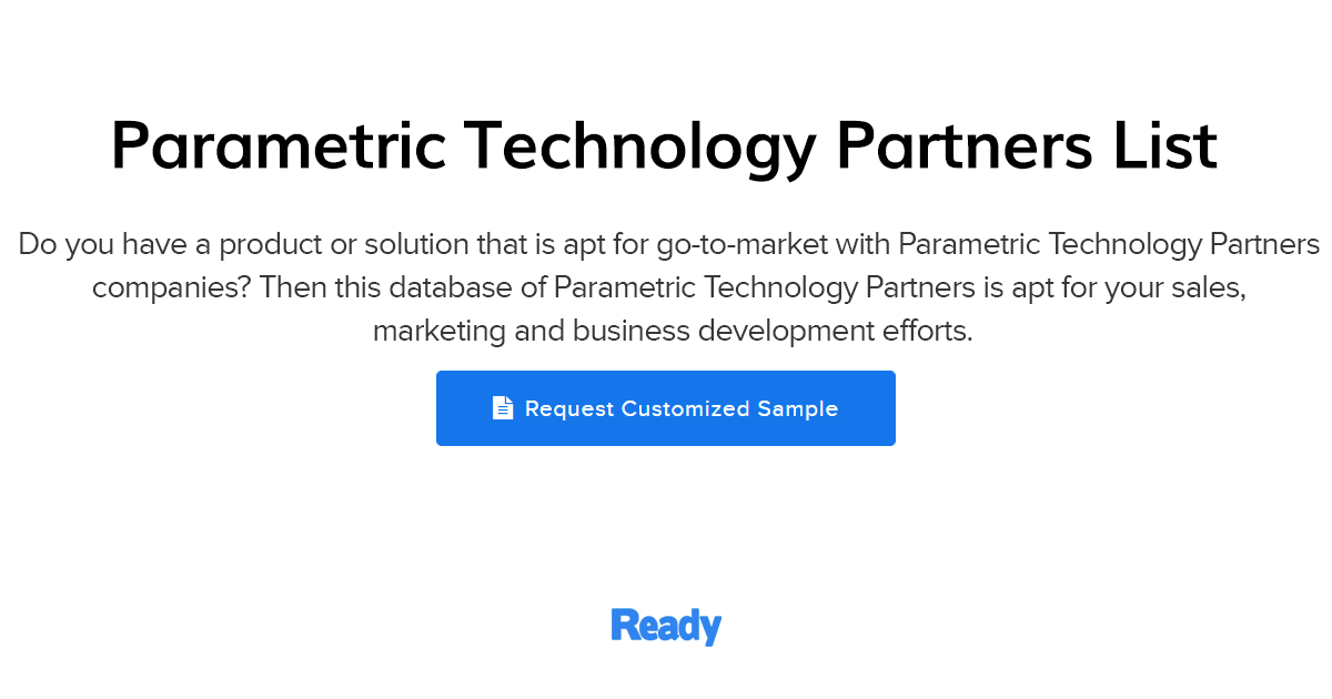 List of 310 Parametric Technology Partners