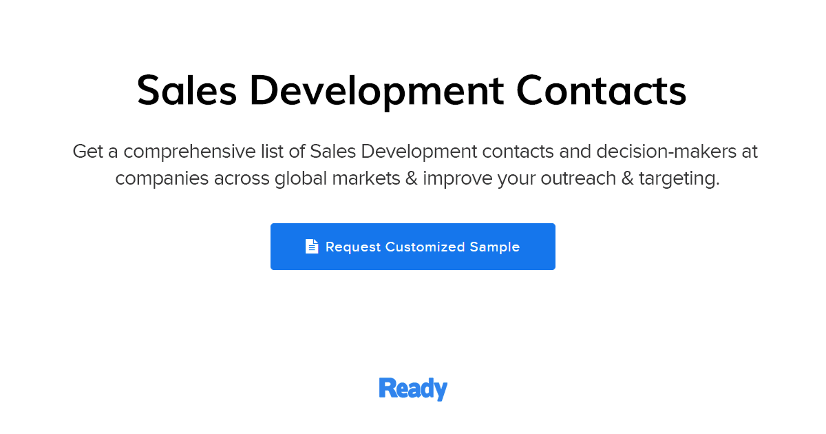 41,432 Sales Development Contacts 2025