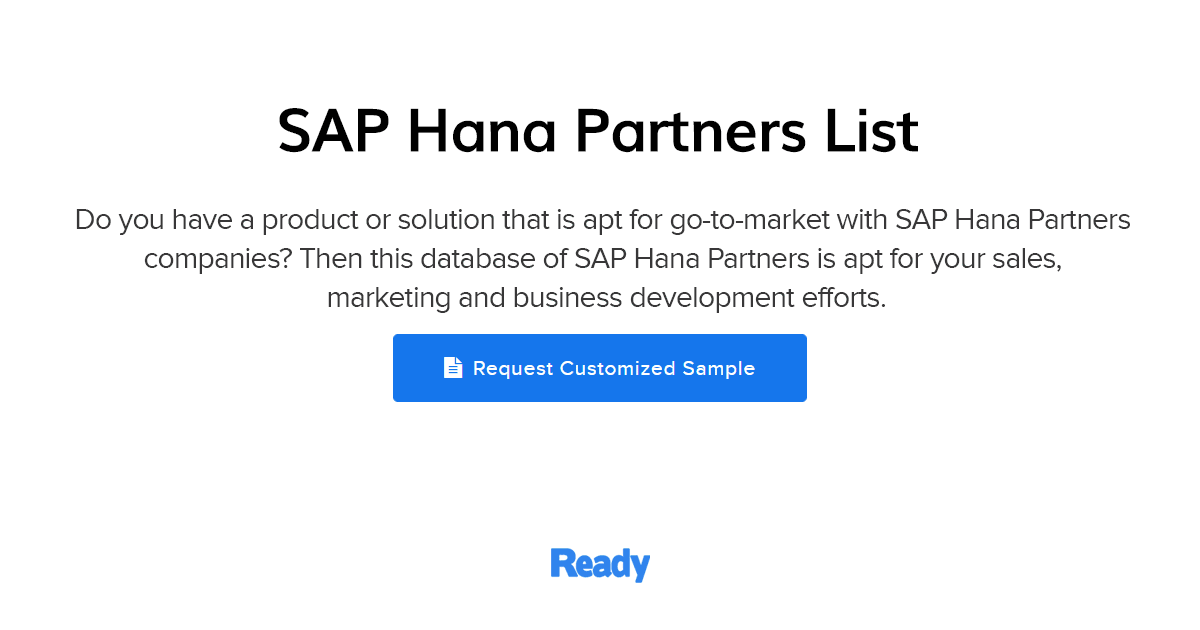 List of 310 SAP Hana Partners
