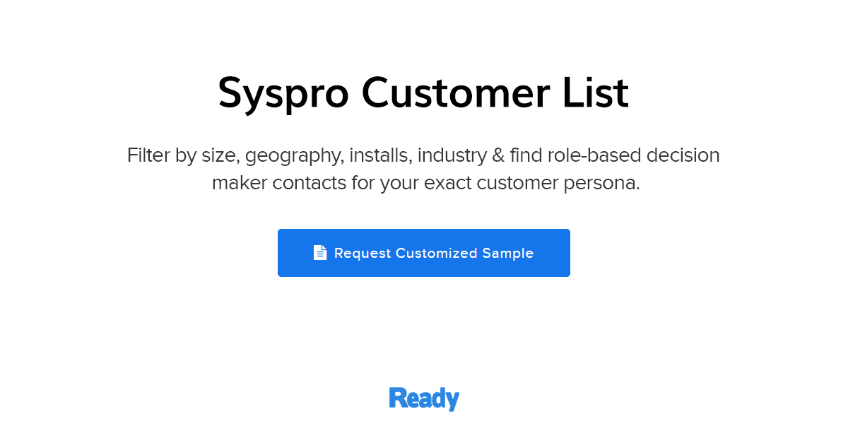 List of 642 Syspro Customers