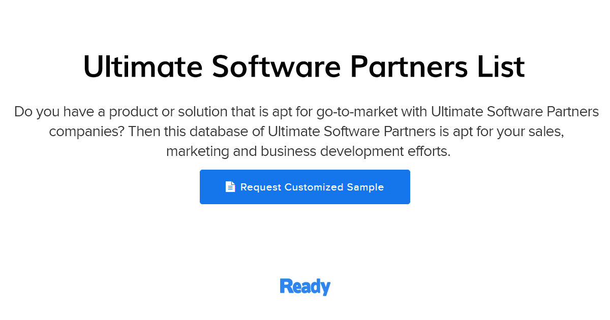 List of 650 Ultimate Software Partners