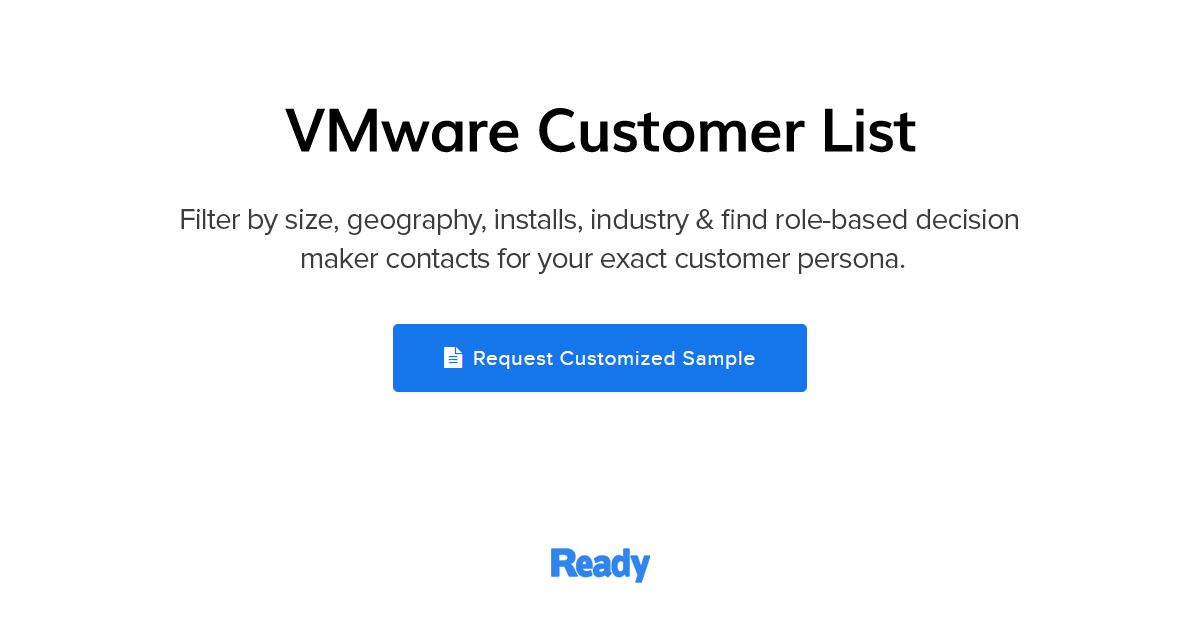 List of 1,000 VMware Customers