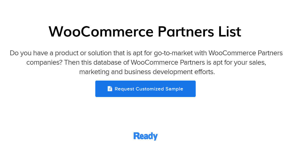 List of 400 WooCommerce Partners