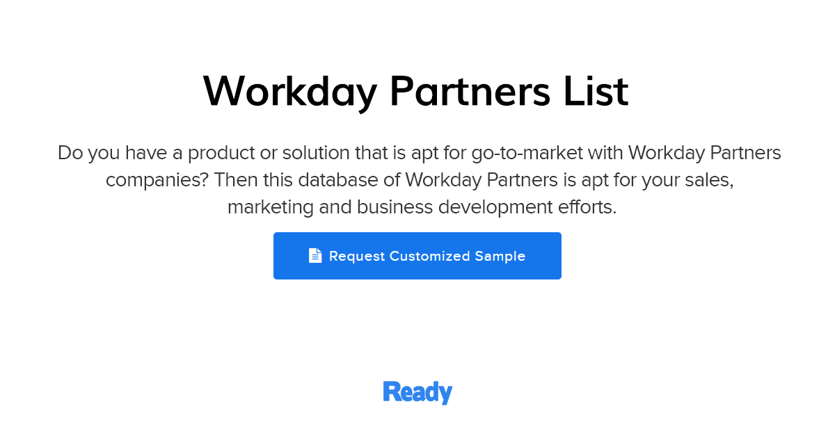 List of 3,500 Workday Partners